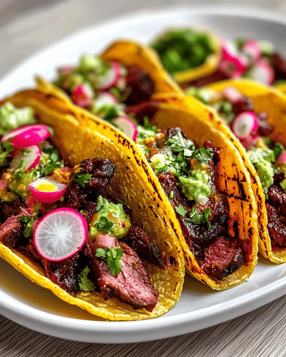 smoked beef tongue tacos