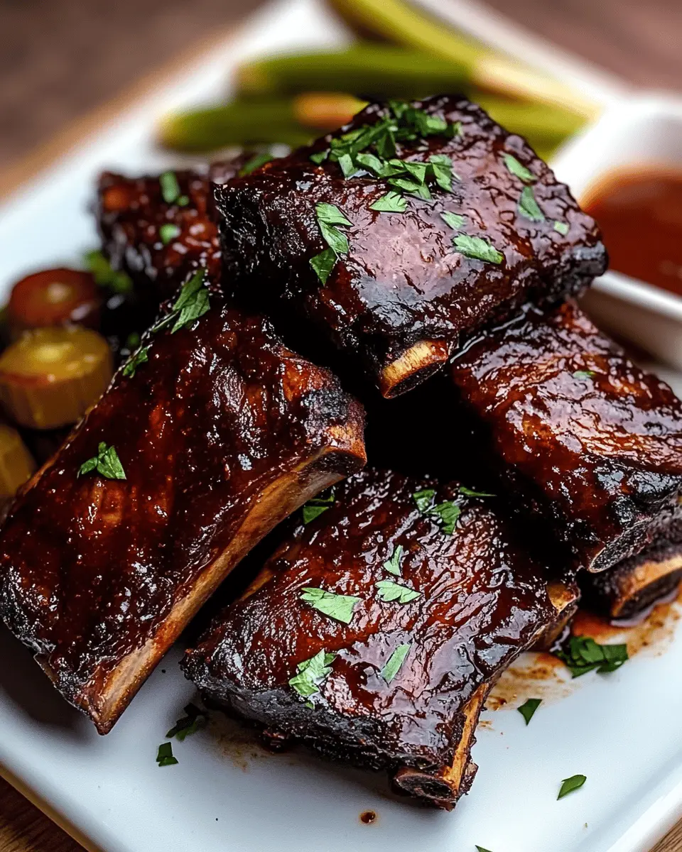 smoked buffalo short ribs