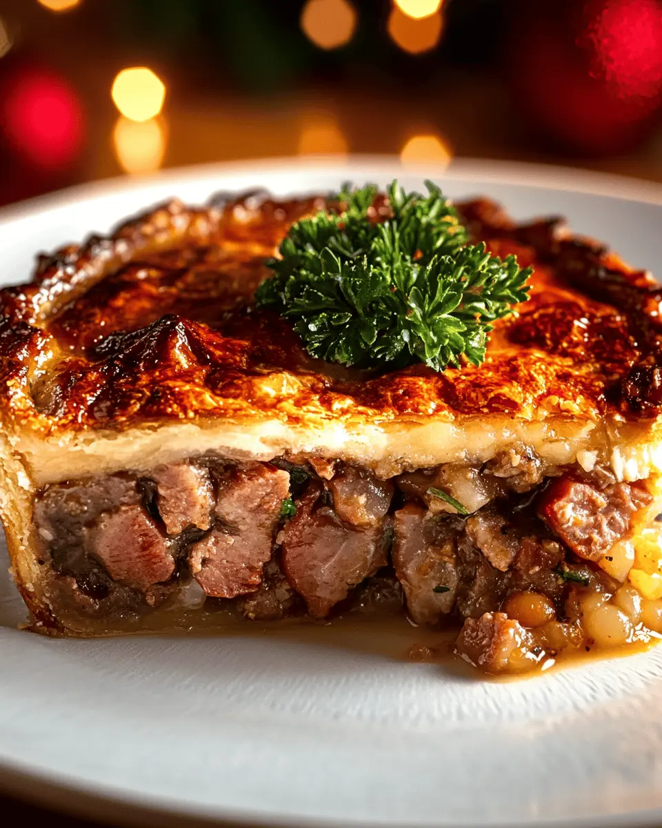 christmas carnivore meat pie