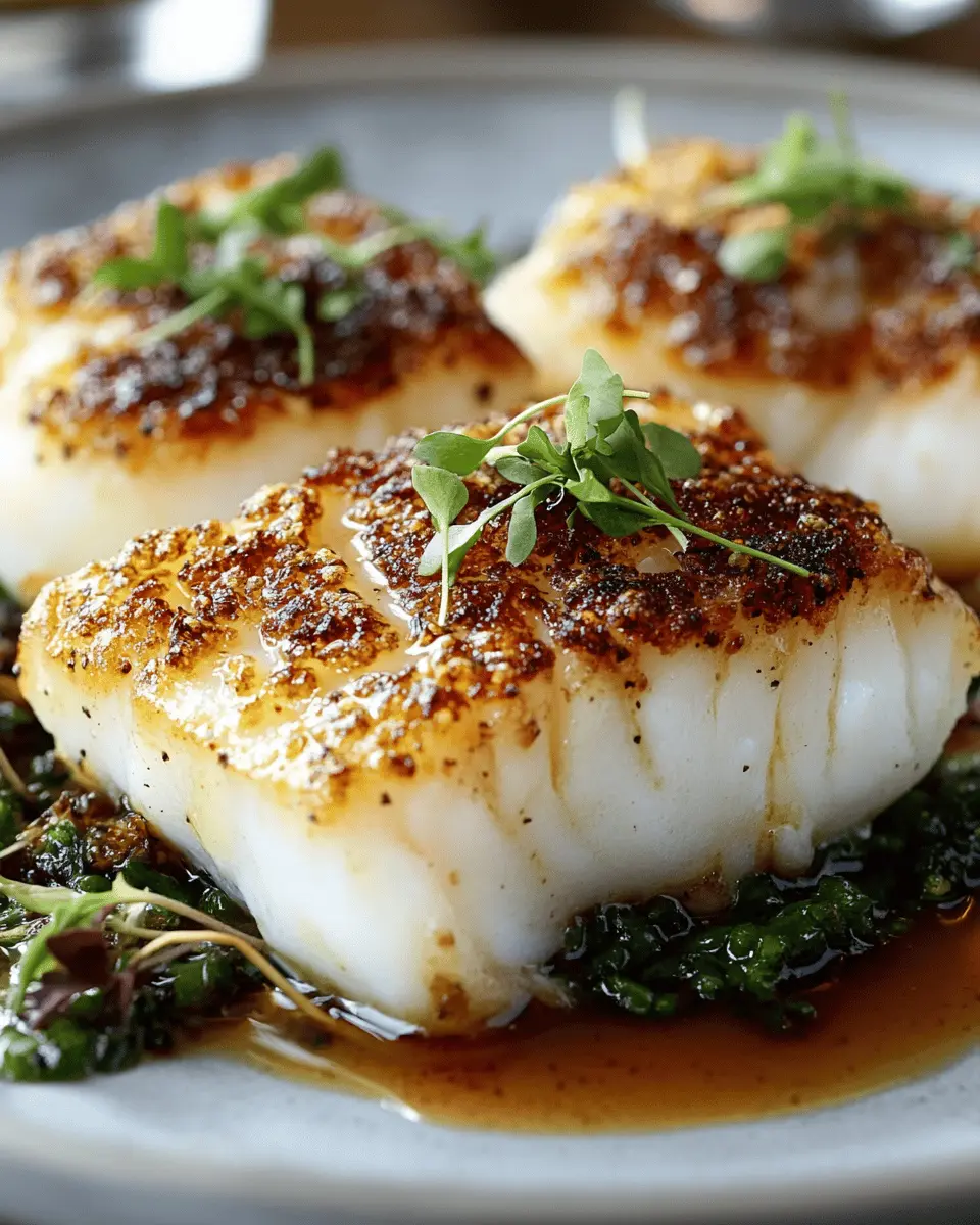Butter-Poached Cod with Crispy Edges