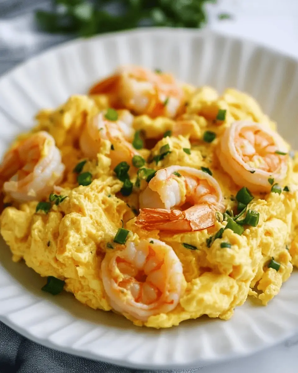 shrimp and egg scramble